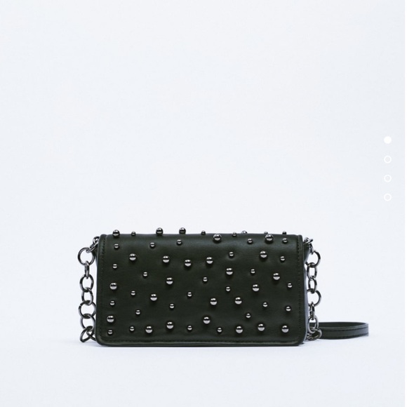 Zara | Bags | Zara Black Beaded Crossbody Chain Bag | Poshmark